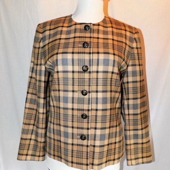 Pendleton | Jackets & Coats | Classic Pendleton Petite Jacket Wool Sz 4 ...